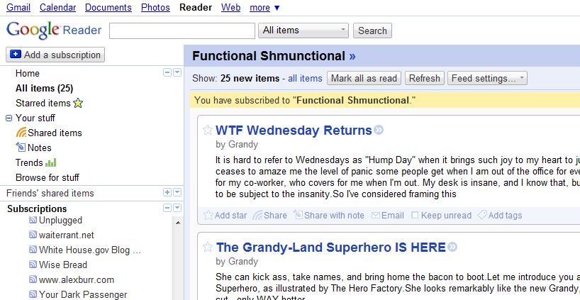 Thursday Tech Tip – Google Reader Basics Thursday Tech Tip – Google Reader Basics